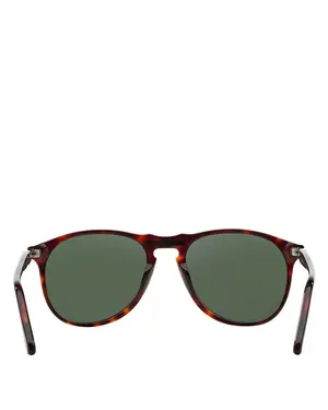 Persol 55mm Pilot Sunglasses - Havana/green Solid