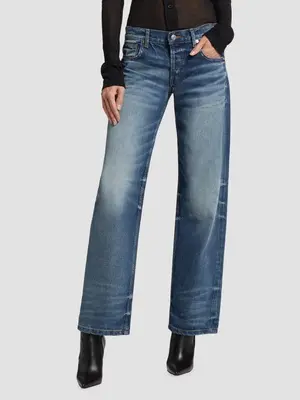 EB DENIM Low-rise Straight-leg Jeans