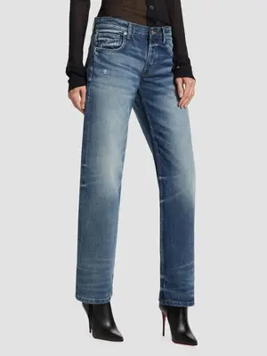 EB DENIM Low-rise Straight-leg Jeans