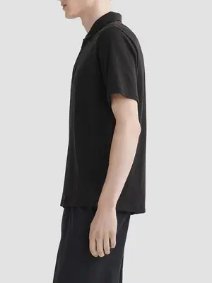 Rag & Bone Classic Flame Polo Shirt - Black