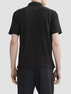 Rag & Bone Classic Flame Polo Shirt - Black