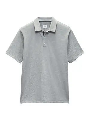 Rag & Bone Classic Flame Polo Shirt Dark Mint