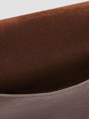 Il Bisonte Snodo Leather Crossbody Bag - Caffe