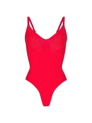 SKIMS Seamless Sculpt Thong Bodysuit Ruby