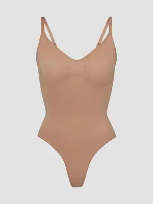 SKIMS Seamless Sculpt Thong Bodysuit Sienna