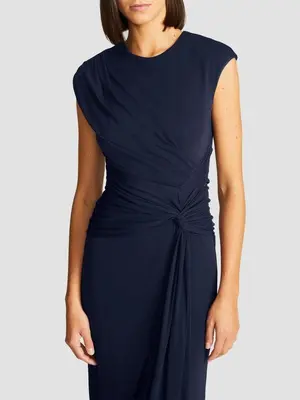 Halston Giovanna Jersey Twisted Gown