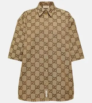 Gucci Maxi Gg Canvas Shirt