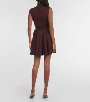 Alaïa Mockneck Jersey Dress