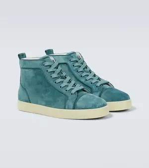 CHRISTIAN LOUBOUTIN Louis High-top Sneakers - Blue