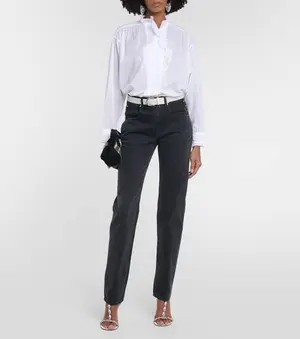 MARANT ETOILE Pamias Ruffled Cotton Blouse