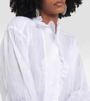 MARANT ETOILE Pamias Ruffled Cotton Blouse