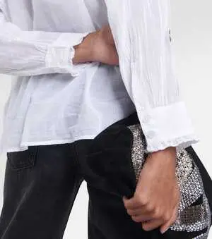MARANT ETOILE Pamias Ruffled Cotton Blouse