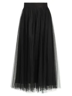 Zimmermann Women's Tulle Midi Skirt - Black  - Black