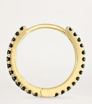 MARIA TASH Black Diamond Eternity Hoop Earring