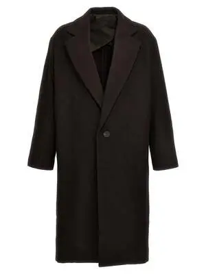 Studio Nicholson 'notch' Coat - Brown