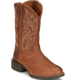 Justin Rendon Western Boots Ee Width In Cognac - Brown