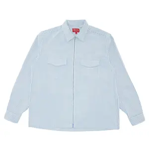 Supreme Corduroy Zip Up Shirt - White