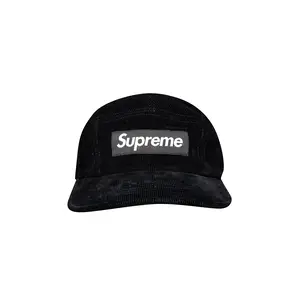 Supreme Fine Wale Corduroy Cap - Black