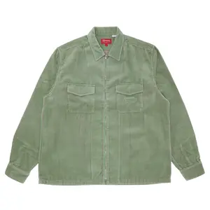 Supreme Corduroy Zip Up Shirt