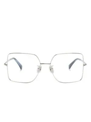 Max Mara Square-frame Glasses - Silver