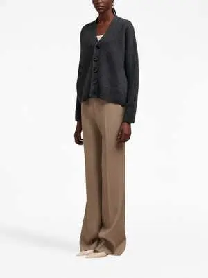 AMI Paris V-neck Elbow Patches Cardigan