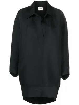 Khaite The Kal Faille Shirtdress