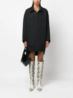 Khaite The Kal Faille Shirtdress