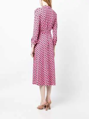 Diane Von Furstenberg Geometric-print Midi Dress