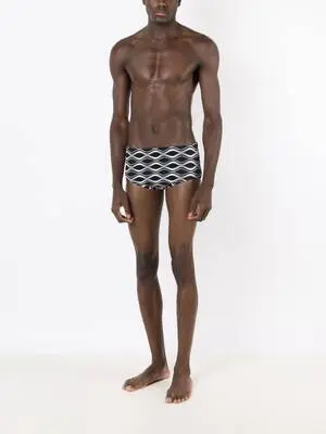 AMIR SLAMA Printed Swimming Trunks