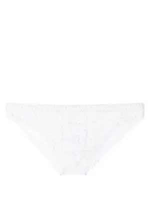 AMIR SLAMA Crochet-knit Trunks - White