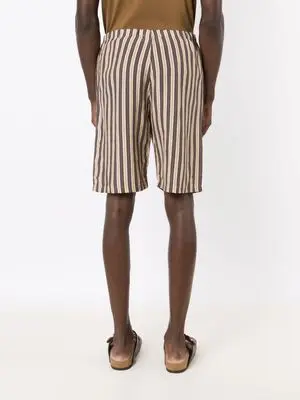 AMIR SLAMA Striped Elasticated-waist Shorts