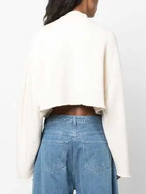HALFBOY Logo-embroidered Cropped Sweatshirt