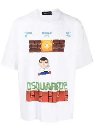 Dsquared2 Logo-print Cotton T-shirt - White
