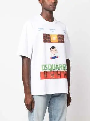 Dsquared2 Logo-print Cotton T-shirt - White