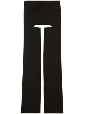 COURREGES Chaps Flared Tailored Trousers - Black