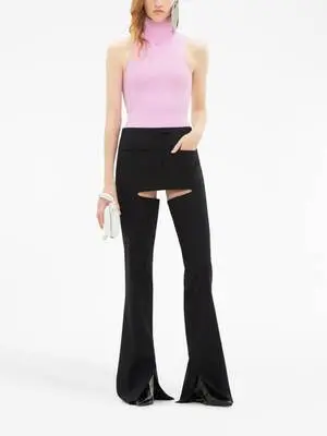 COURREGES Chaps Flared Tailored Trousers