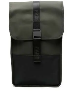 Rains Trails Logo-debossed Backpack - Green