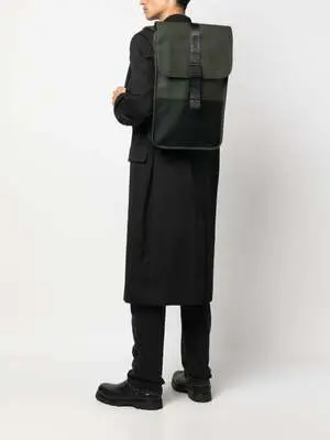 Rains Trails Logo-debossed Backpack - Green