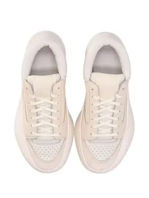 Y3 Lux B-ball Leather Sneakers - White