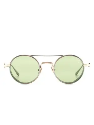 AKONI Round-frame Sunglasses - Silver