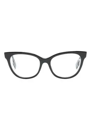 Burberry Evelyn Cat-eye Frame Glasses - Black