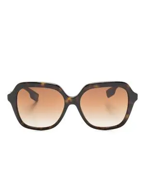 Burberry Tortoiseshell Oversized Sunglasses - Brown