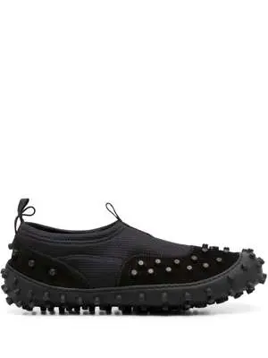 Sunnei Stud-embellished Leather Sneakers