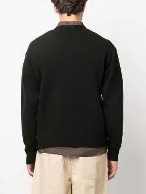 Kenzo Boke Flower-motif Wool Jumper - Black