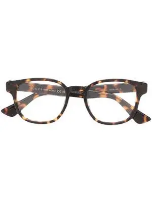 Gucci Round Frame Glasses - Brown