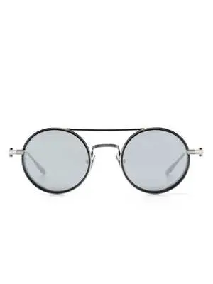 AKONI Round-frame Sunglasses - Silver