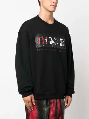 DIESEL® Logo Print Cotton Sweatshirt
