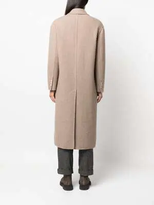 Brunello Cucinelli Double-breasted Cashmere Coat - Neutrals