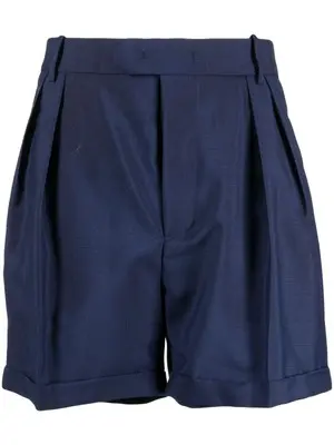 Bally Pleated Twill Tailored Shorts