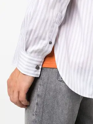 SUNFLOWER Please Striped Cotton Shirt